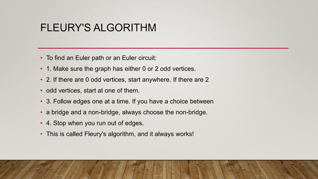 Euler Paths And Circuits Pptx Computing Technology And Computing