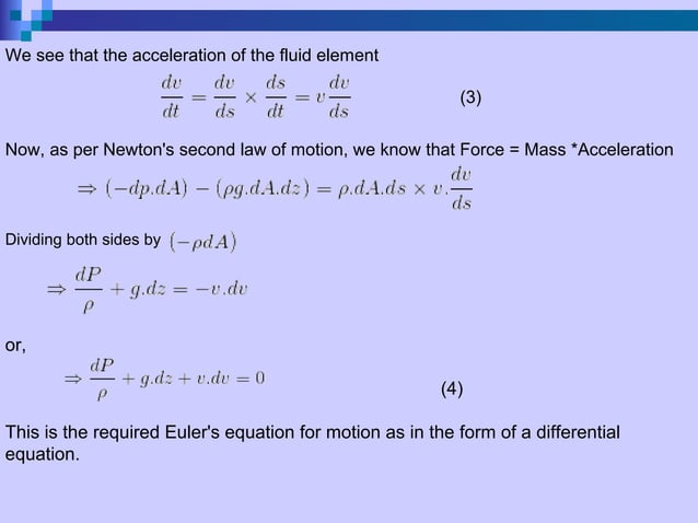 Eulers equation