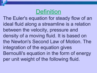 Eulers Equation