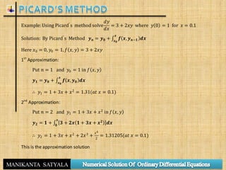 Euler's and picard's | PDF
