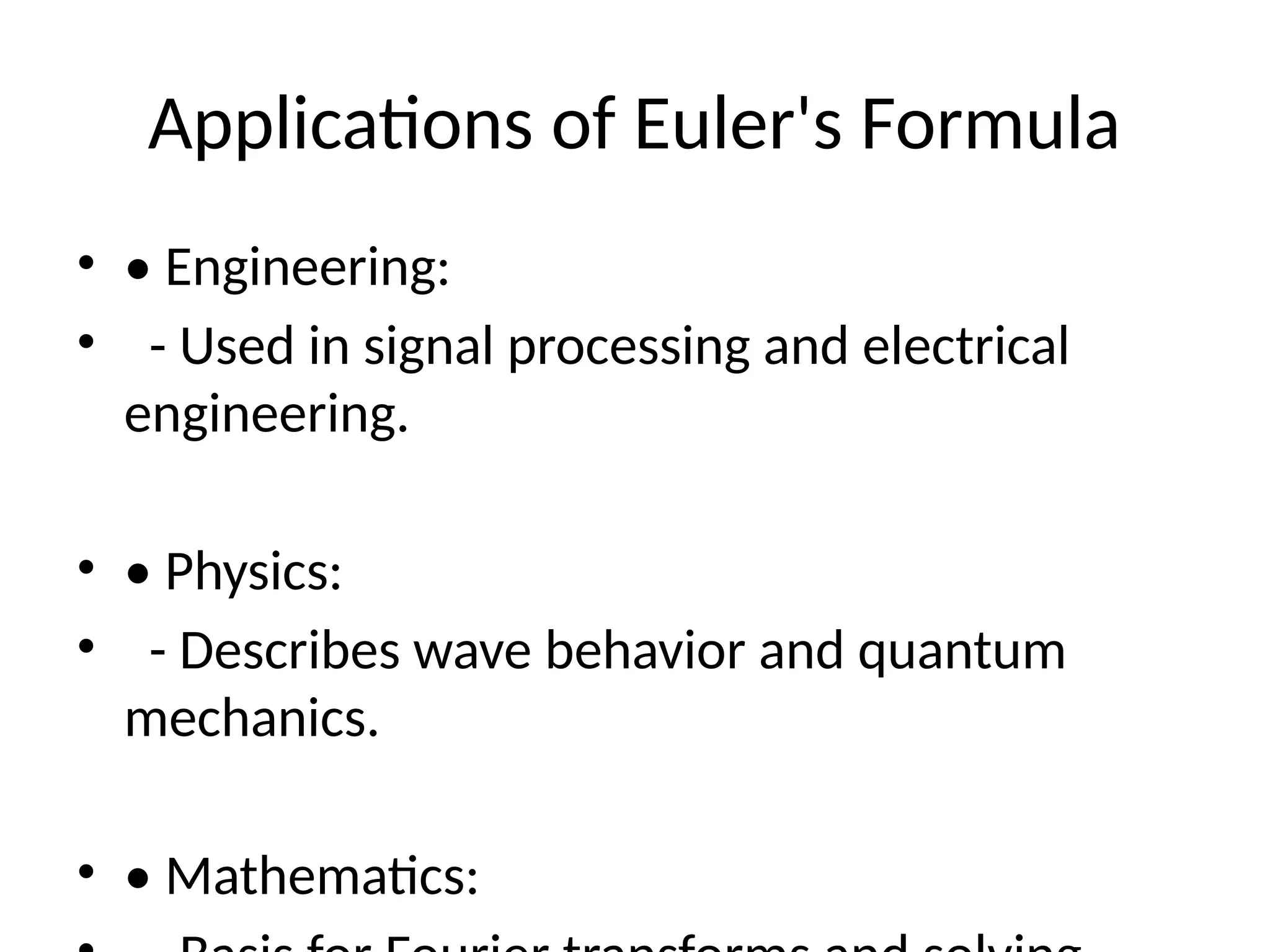 Eulers Formula Presentation Pptx Tutorial Ppt
