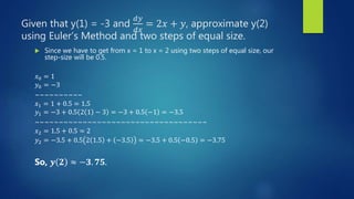 Euler's Method | PPTX