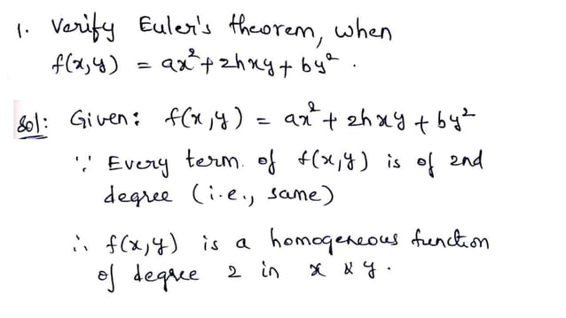 Eulers theorem presentation and explanation | PPTX
