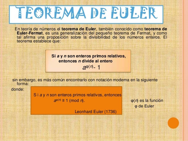 Euler y sus contribuciones