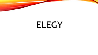 ELEGY & EULOGY | PPTX
