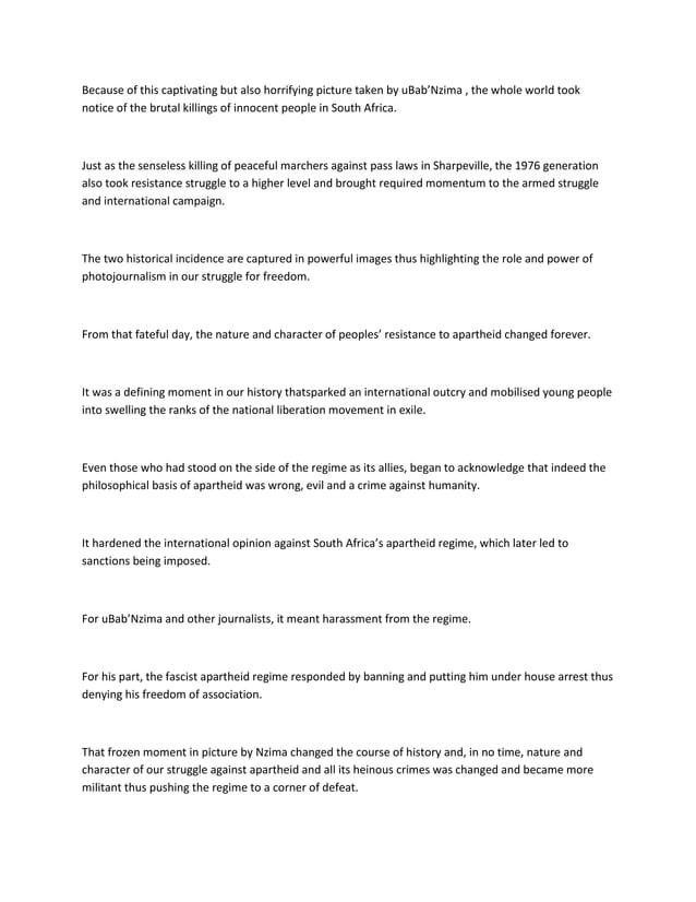 Eulogy by Deputy President David Mabuza at the special provincial ...