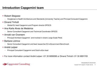 EU Masterclass Capgemini Interoperability In Europe | PPT
