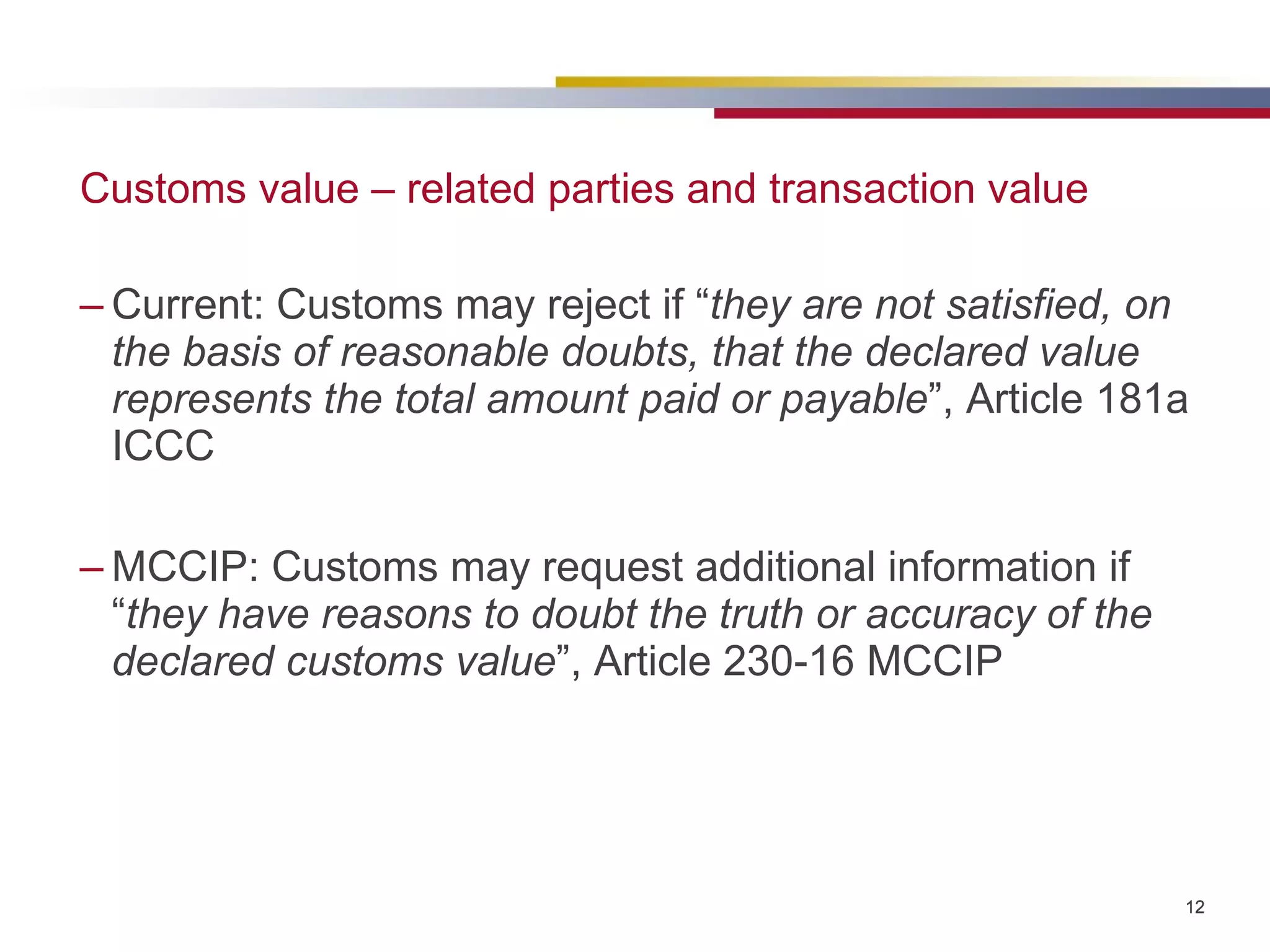 EU Customs Developments | PPT
