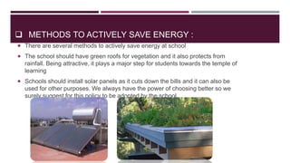 Energy at school | PPTX