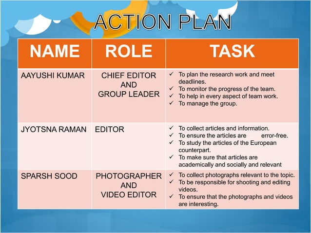 Eumind Gnosis : ACTION PLAN | PPTX
