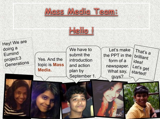 VHS_MassMedia_Introduction & Action plan | PPTX | Educational ...