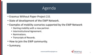 EWP presentation at EUNIS18 | PPT