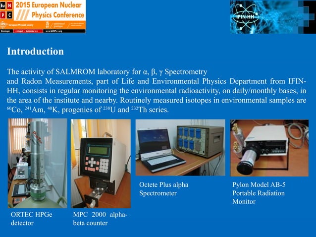 Calculation of efficiency for a high-resolution gamma-ray spectrometer used for environmental ...