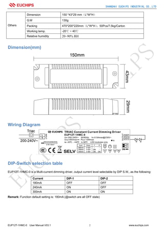 triac constant current dimming driver | PDF | Technology & Computing