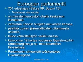 Perustietoa Euroopan unionista | PPT