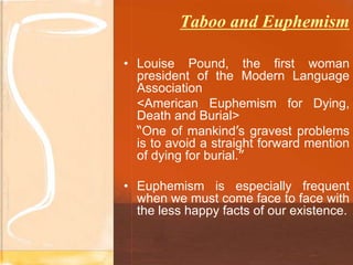 Euphemism | PPTX