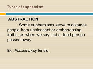 Euphemism | PPTX