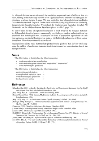 Euphemisms in general (monolingual and bilingual) dictionaries | PDF