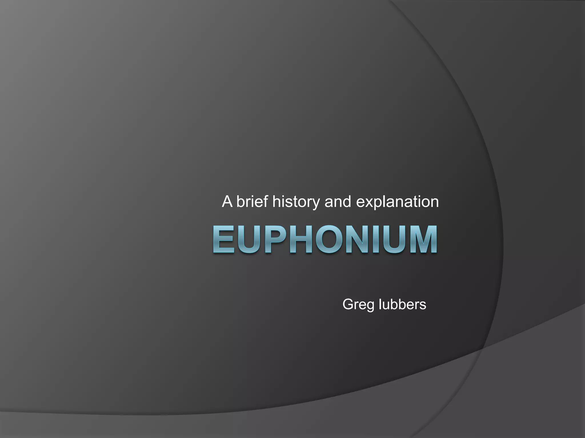 Euphonium pp | PPT