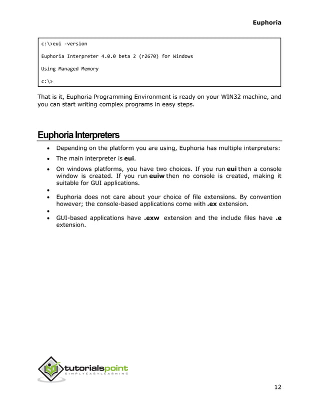 Euphoria tutorials | PDF