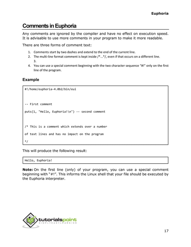 Euphoria tutorials | PDF