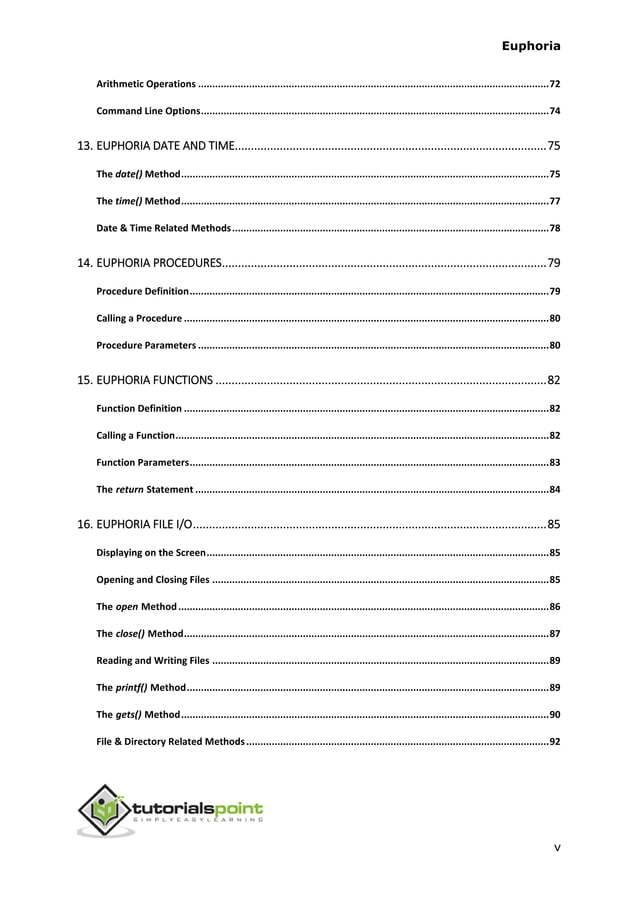 Euphoria tutorials | PDF