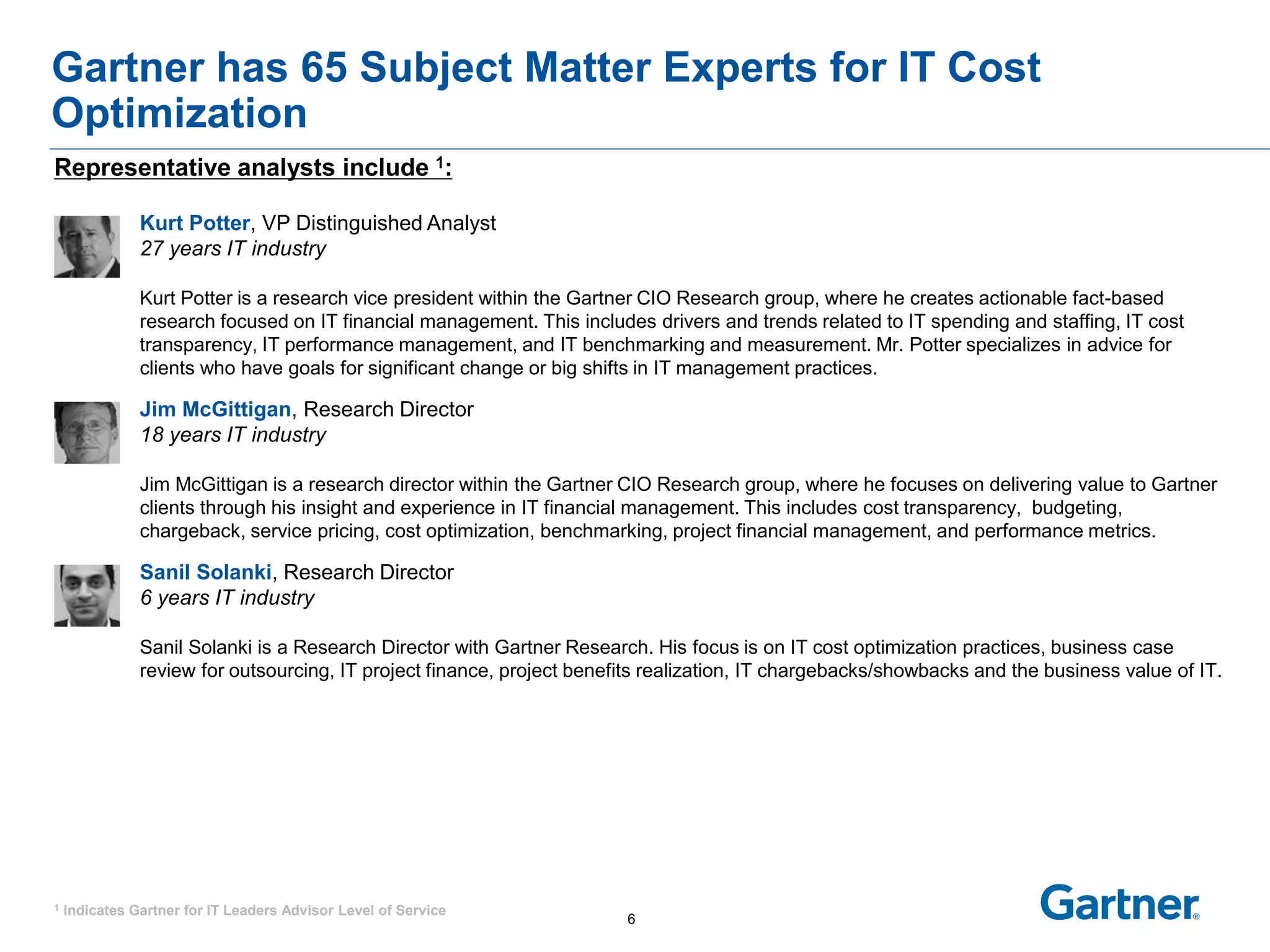 How Gartner Helps Across the Entire IT Cost Optimization Life Cycle | PPTX
