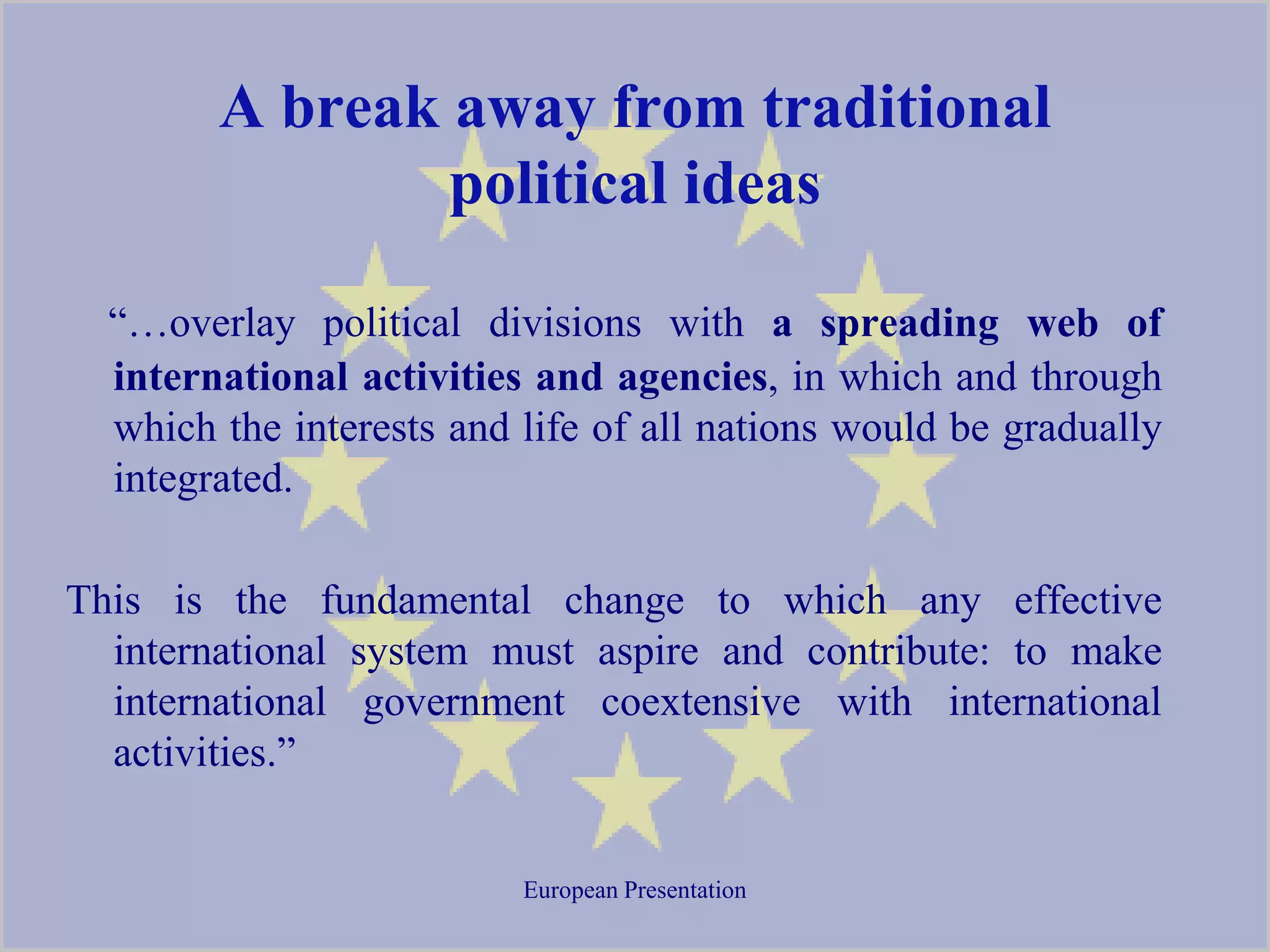 History and Theory of European Integration | PPTX