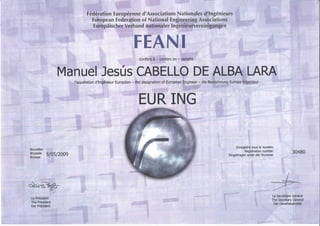 European Engineer.Eur-Ing | PPT