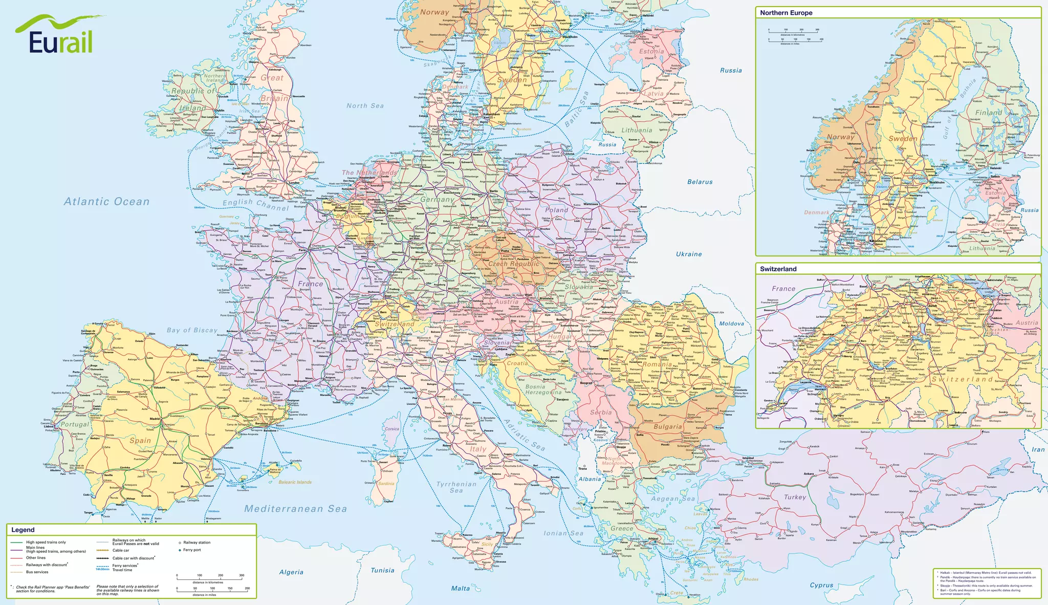 Eurail map-2021 | PDF