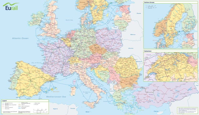 Eurail map 2020 | PDF | Europe Travel | Travel Locations