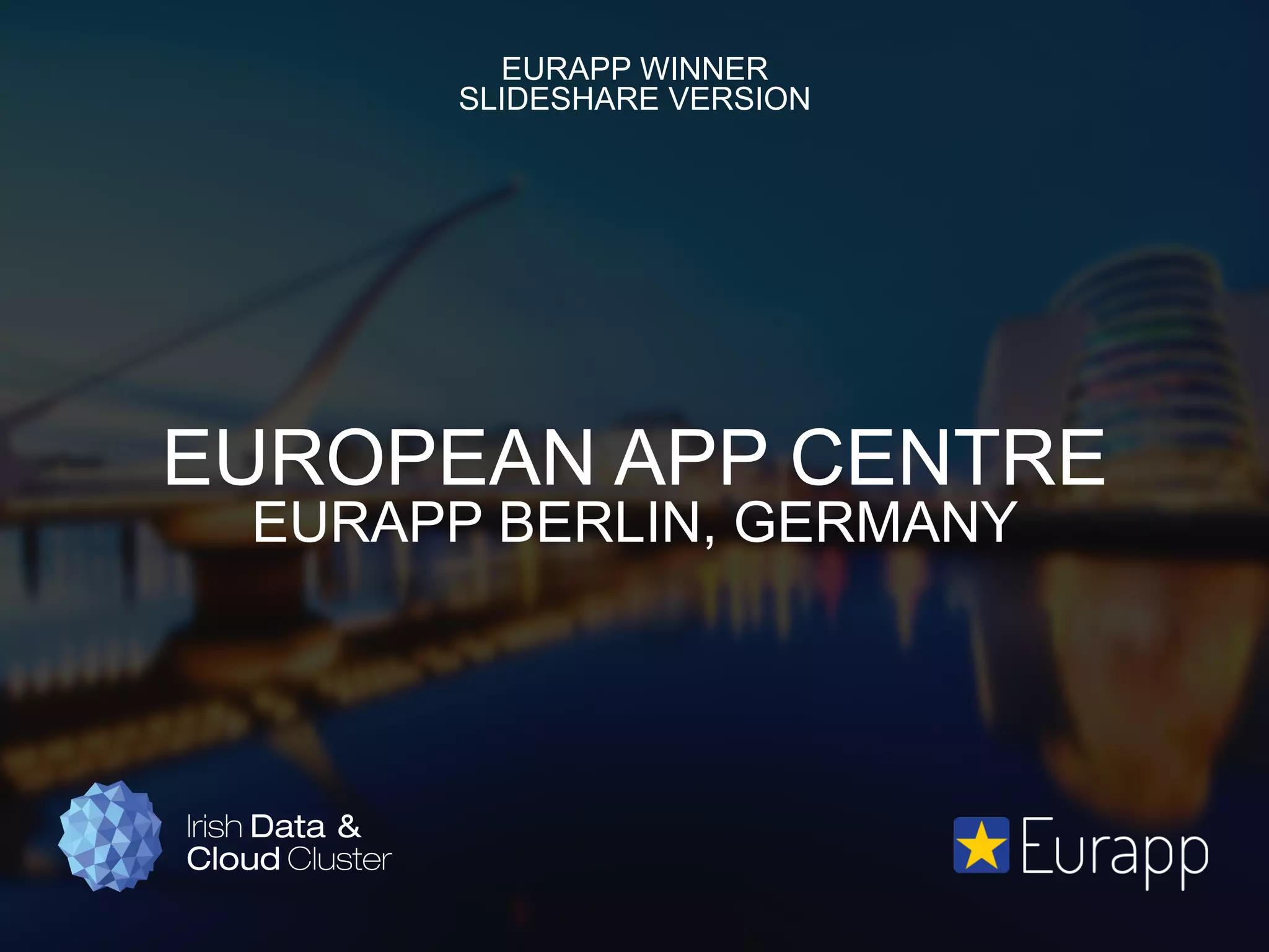 "European App Centre" by Cianán Clancy | PPT