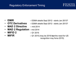 EU regulation exocet presentation May 2013 | PPT
