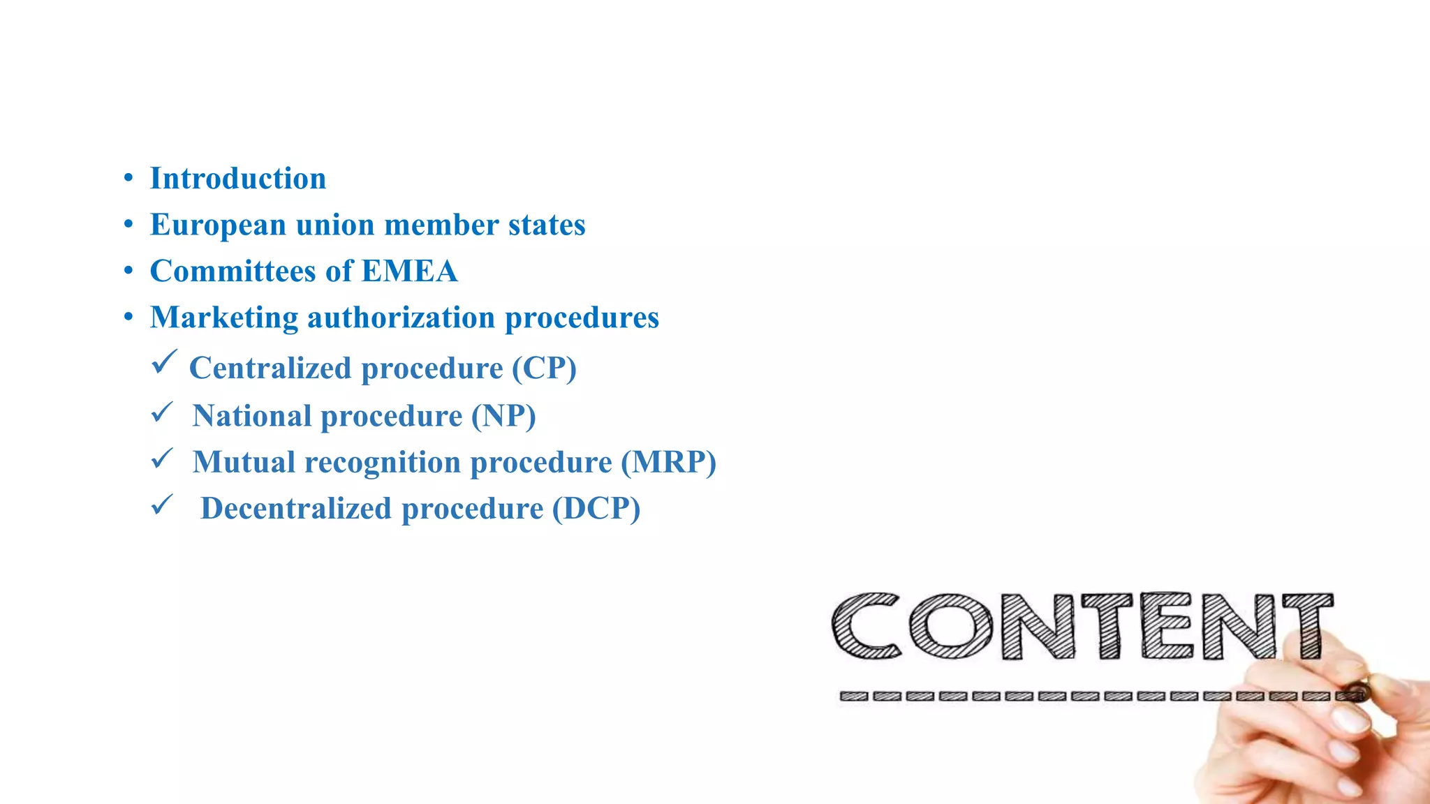 EU REGULATORY SUBMISSIONS | PPTX