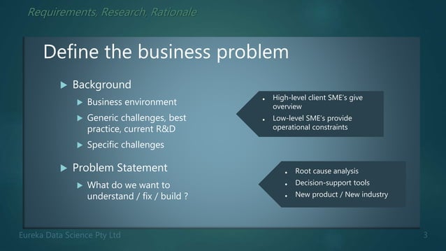 Eureka Data Science Analytic Process Ppt