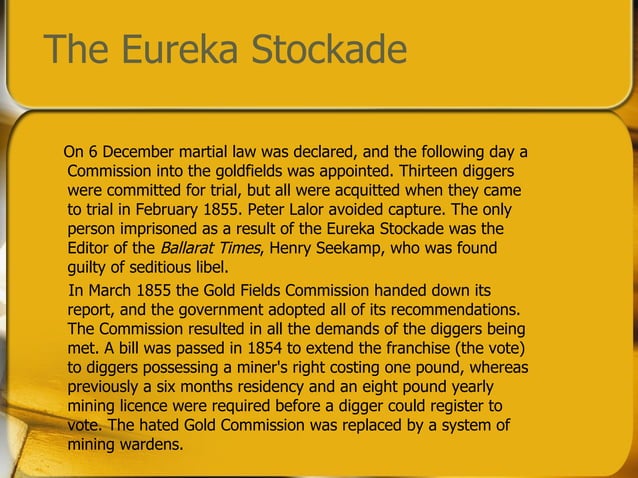 Eureka stockade | POT