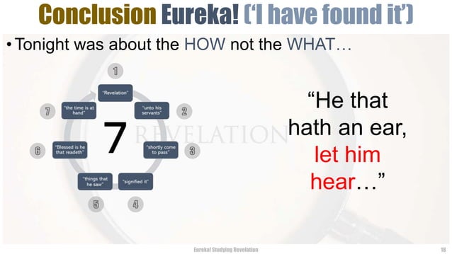 Eureka! Studying revelation | PPTX