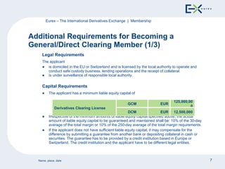 Eurex Membership Overview 13 Aug09 | PPT