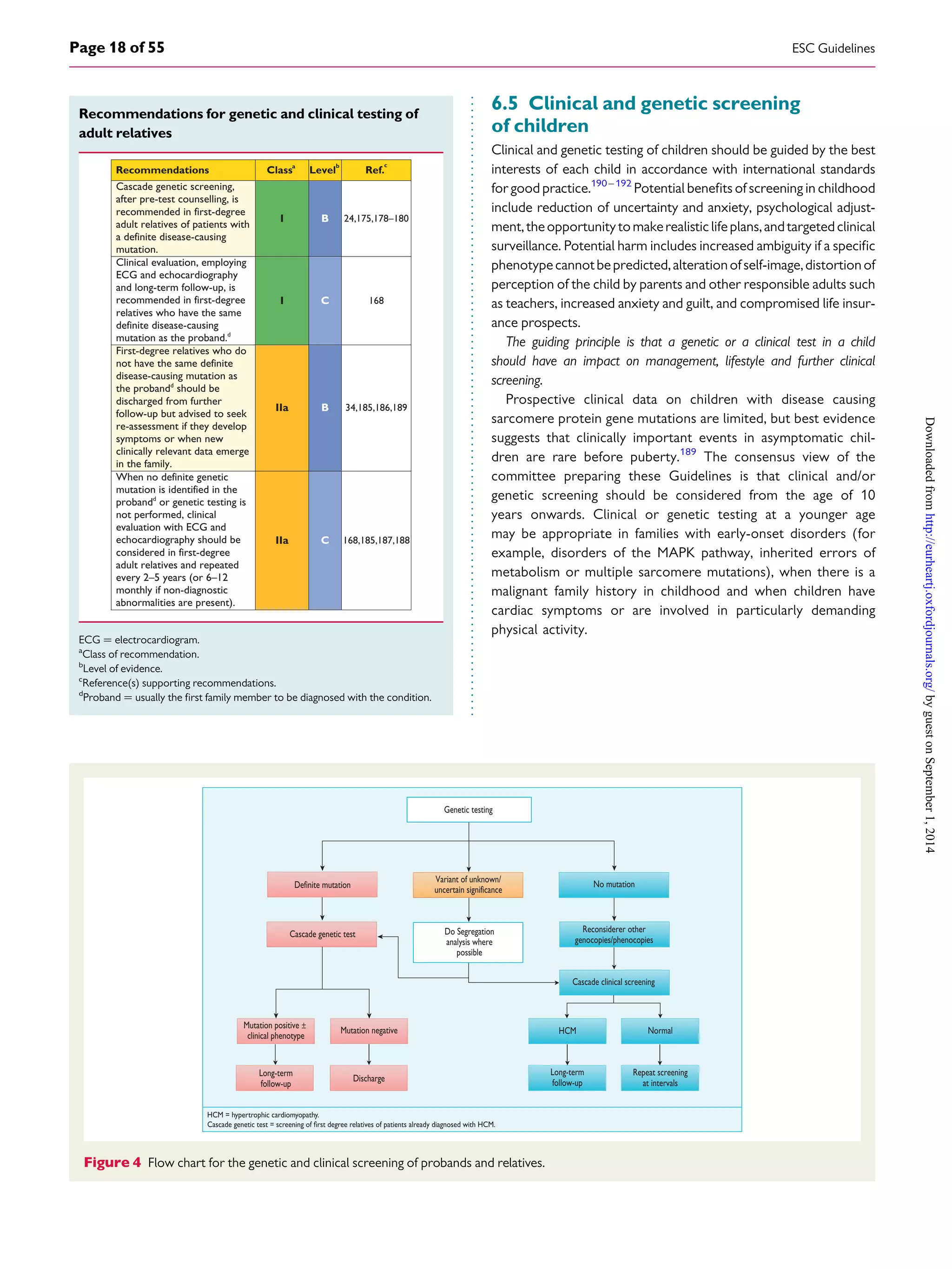 Eur heart j 2014 esc guidelines on diagnosis and management of hypertrophic cardiomyopathy | PDF