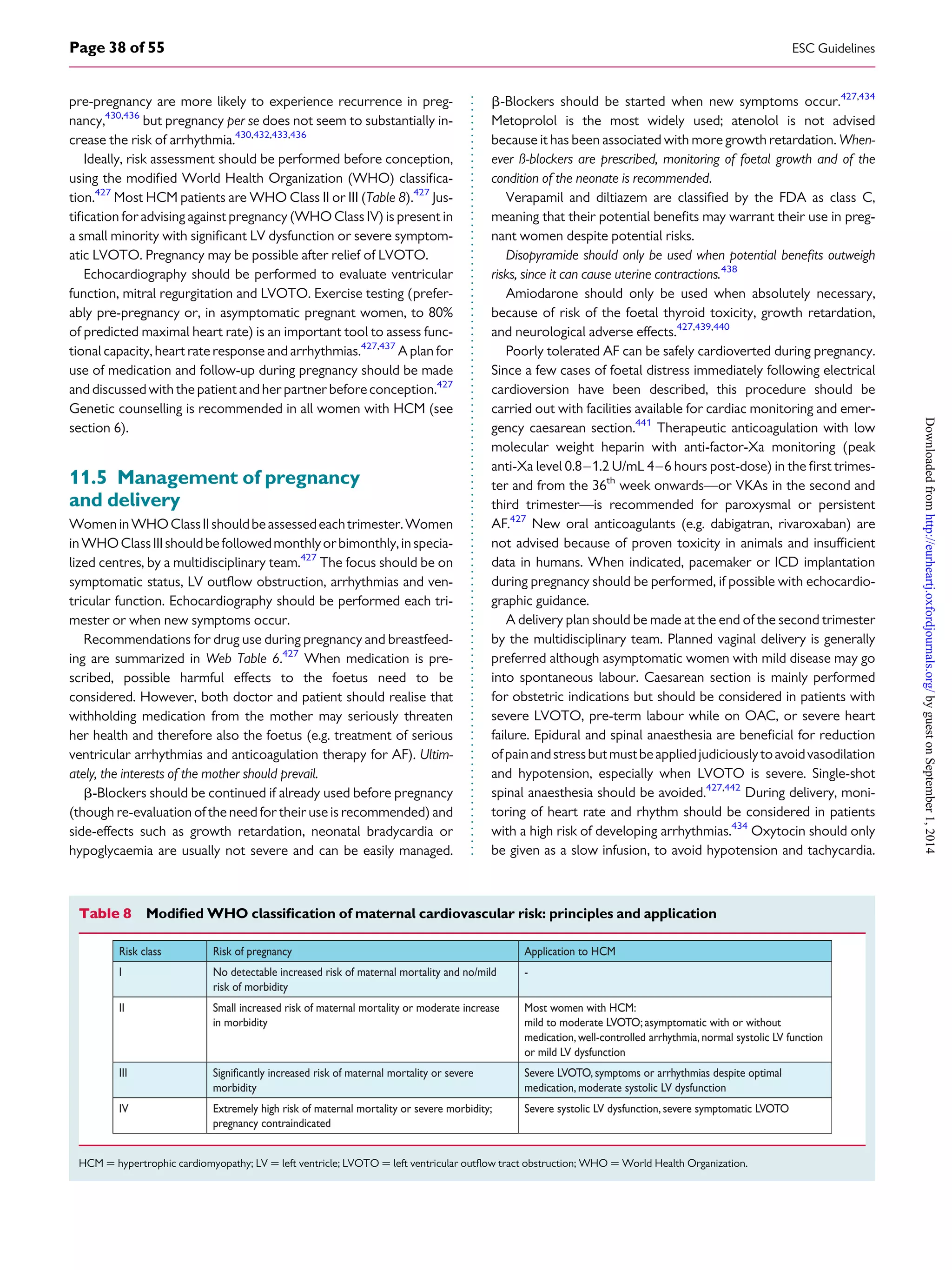 Eur heart j 2014 esc guidelines on diagnosis and management of hypertrophic cardiomyopathy | PDF