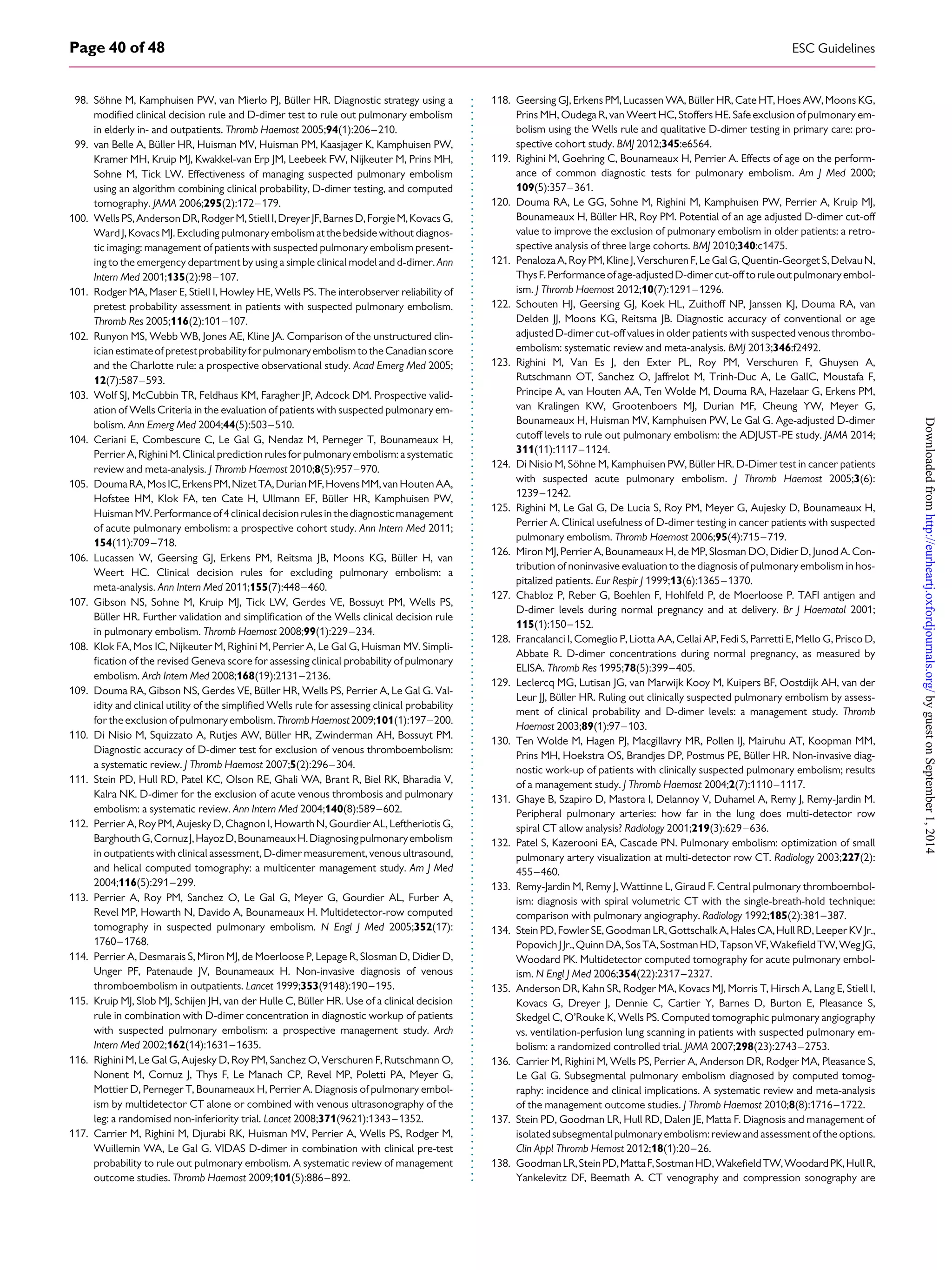 Eur heart j 2014 esc guidelines on the diagnosis and management of ...