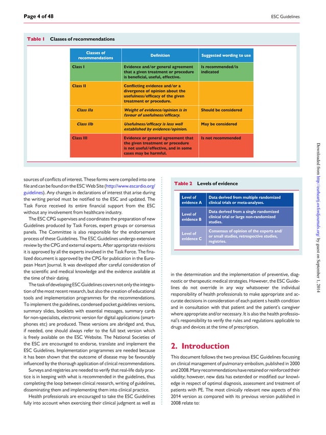Eur heart j 2014 esc guidelines on the diagnosis and management of acute pulmonary embolism | PDF