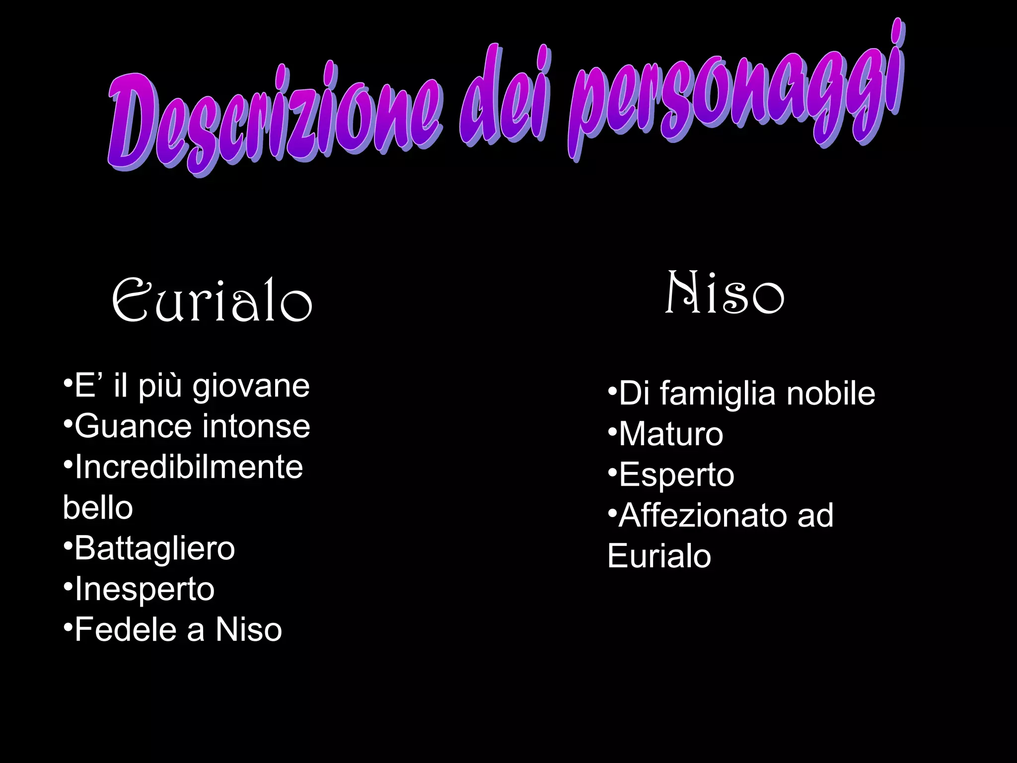 Eurialo e Niso | PPT