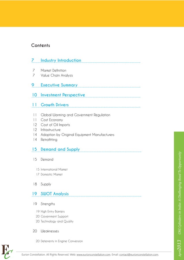 Eurion - CNG Cylinders (Sample Report) | PDF