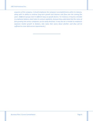 Eurion - Sample business plan | PDF