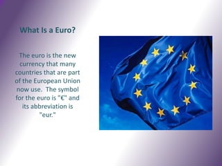 euro currency | PPTX