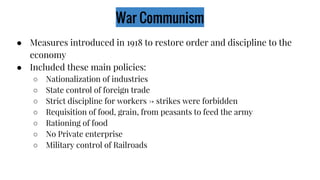 LENIN PART 2: New Economic Policy | PDF