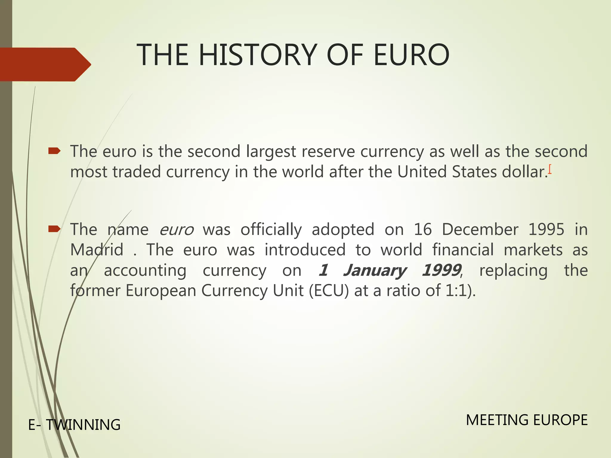 Euro currency | PPTX