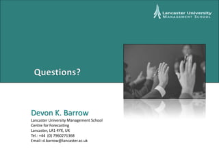 Cross-validation aggregation for forecasting | PPTX | Technology & Computing