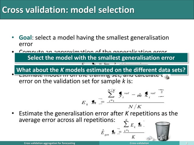 Cross-validation aggregation for forecasting | PPTX | Technology & Computing